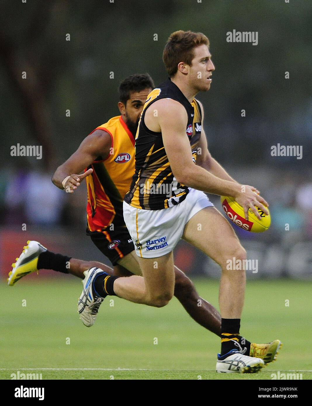 Richmond player Reece Conca in action during the AFL pre-season match ...