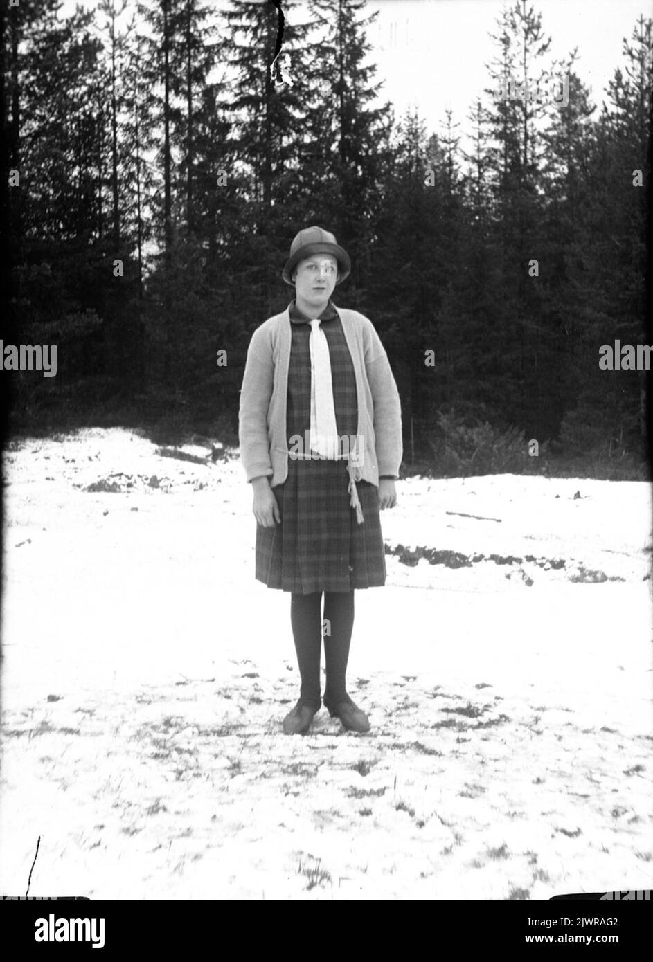 Young woman face profile Black and White Stock Photos & Images - Alamy