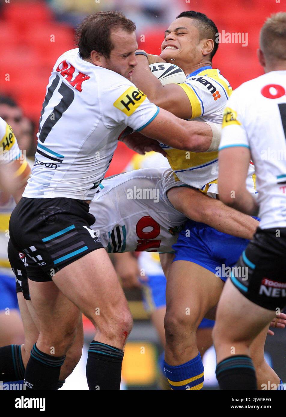 Jacob Loko in action during the Rugby League trial match between ...