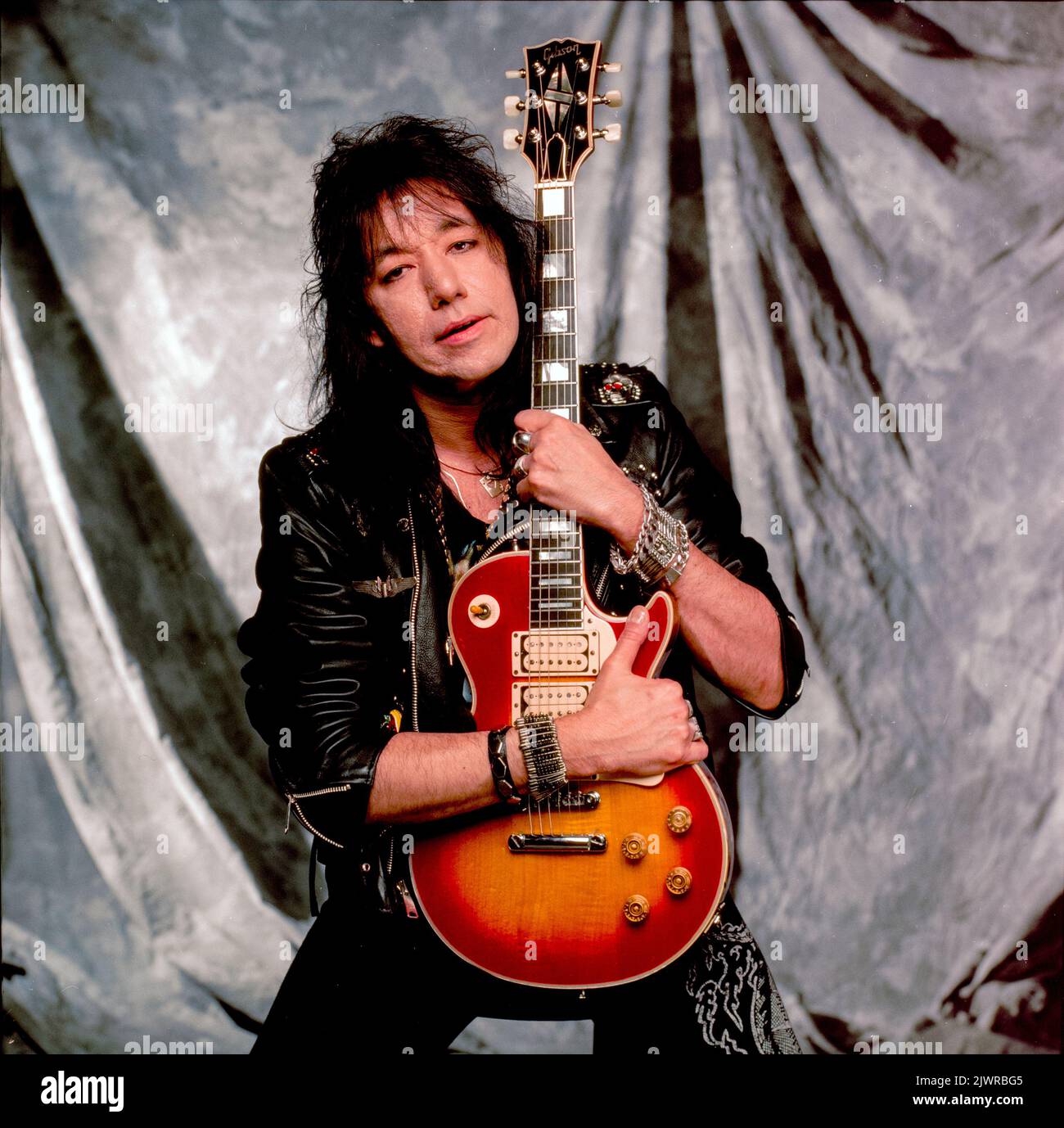 Ace Frehley photo shoot in Oakland, California 1987 Credit: Ross Pelton/MediaPunch Stock Photo ...