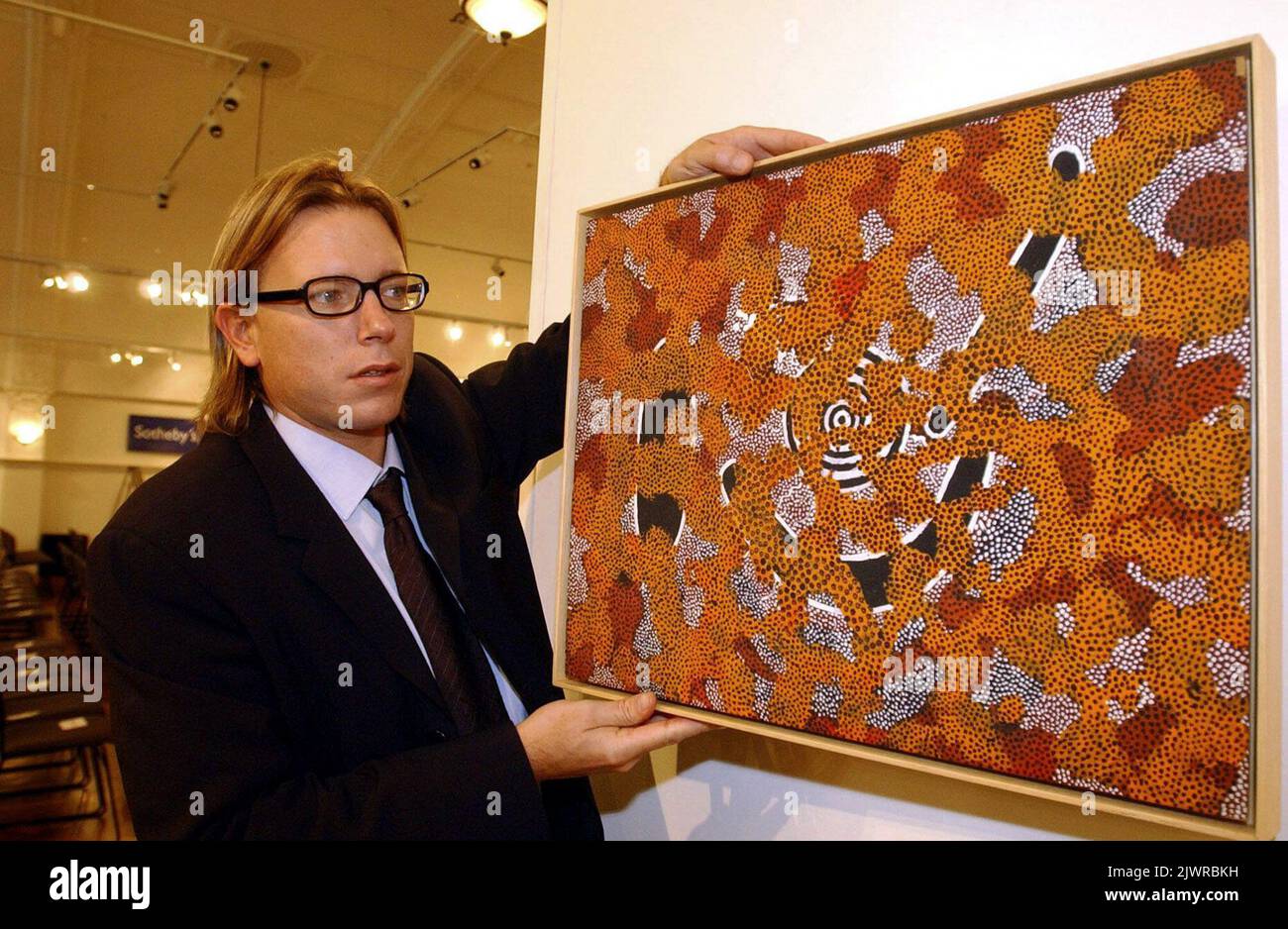 PA PHOTOS/AAP - UK USE ONLY : Sotheby's Director of Aboriginal Art, Tim ...
