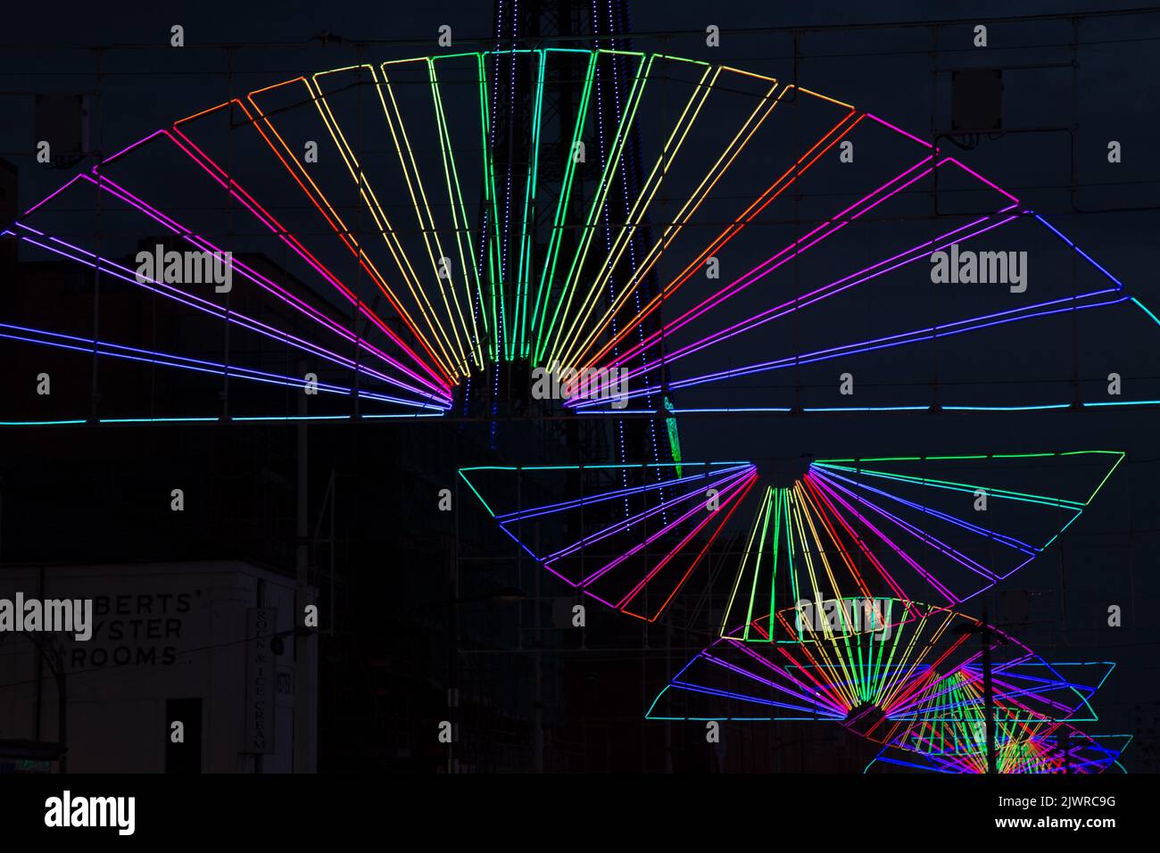 Blackpool Illuminations promenade seafront England Stock Photo - Alamy