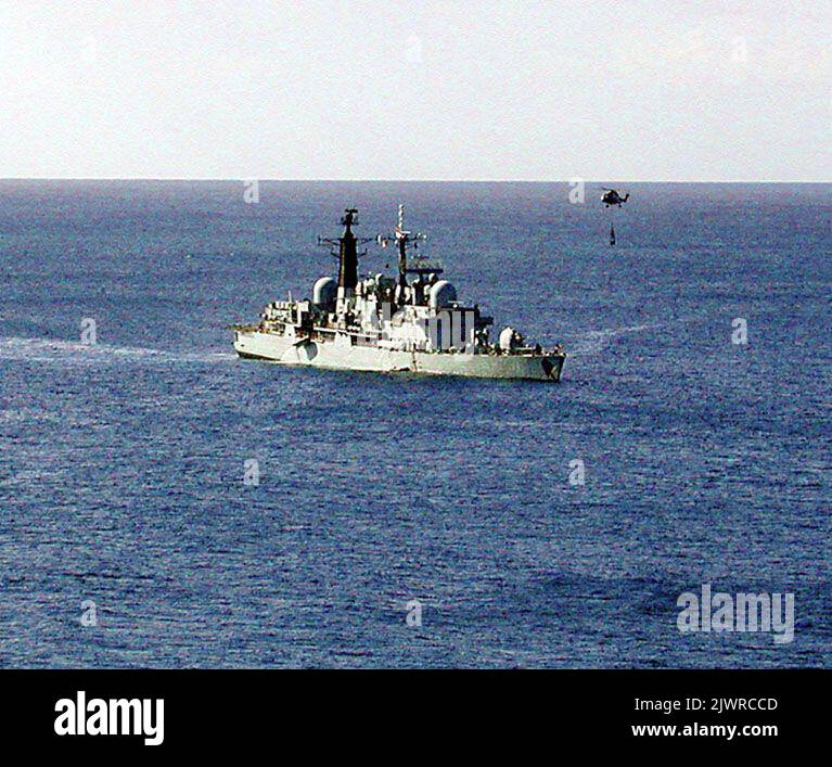 PA PHOTOS/AAP - UK USE ONLY : Lord Howe Island, July 9, 2002. The HMS ...