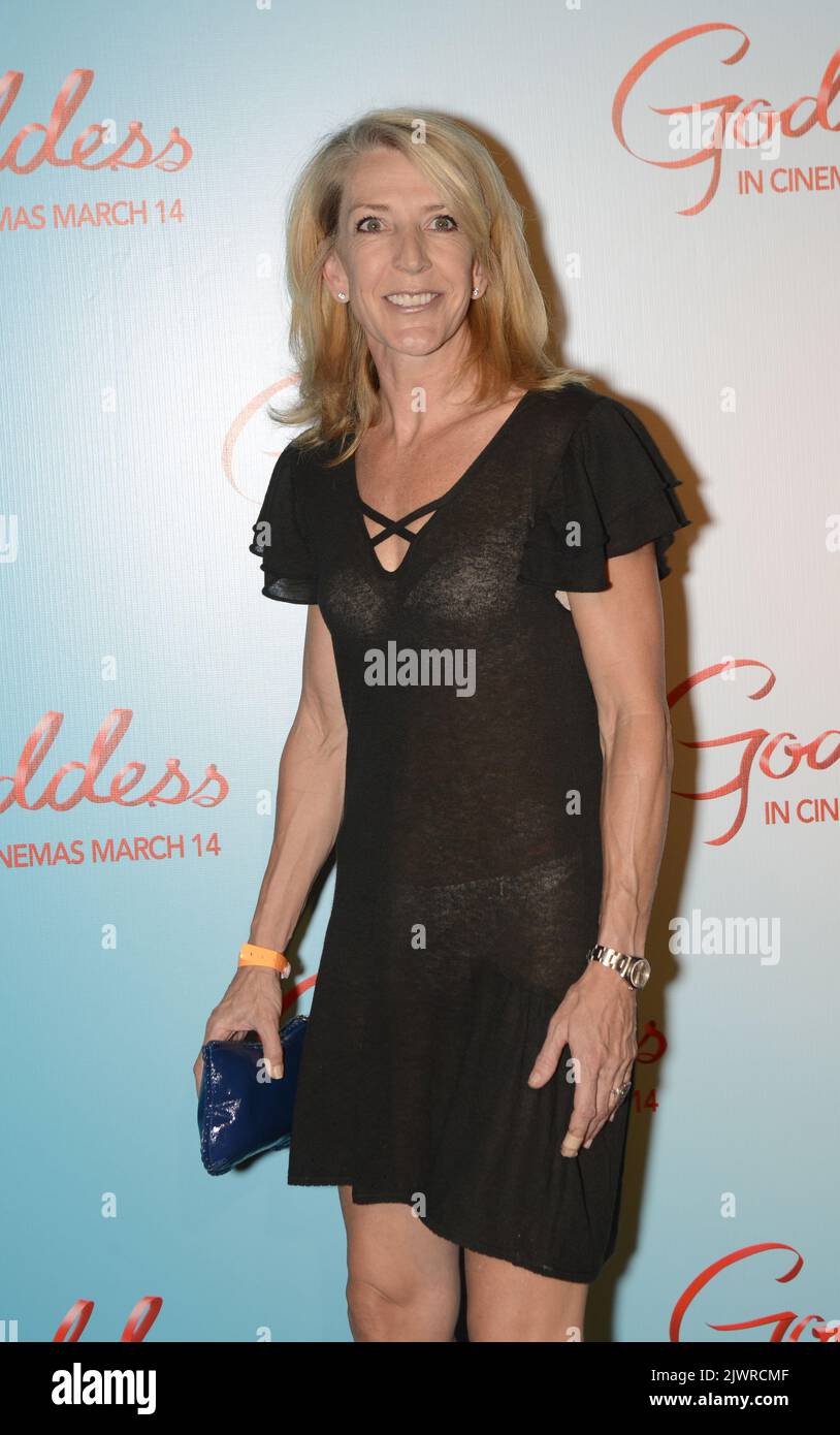 Australian athlete Jane Flemming at the premiere of Goddess in Sydney ...