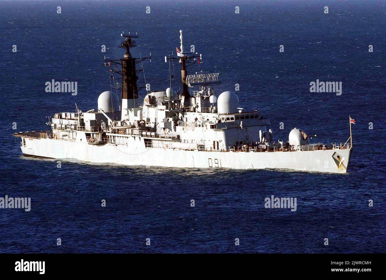 PA PHOTOS/AAP - UK USE ONLY : HMS Nottingham sits stricken off Lord ...