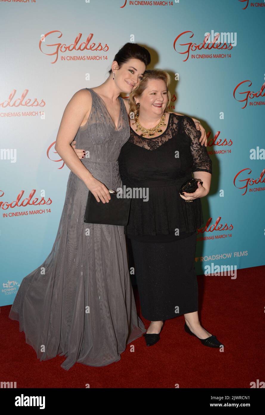 Actors Laura Michelle Kelly and Magda Szubanski (right) at the premiere ...