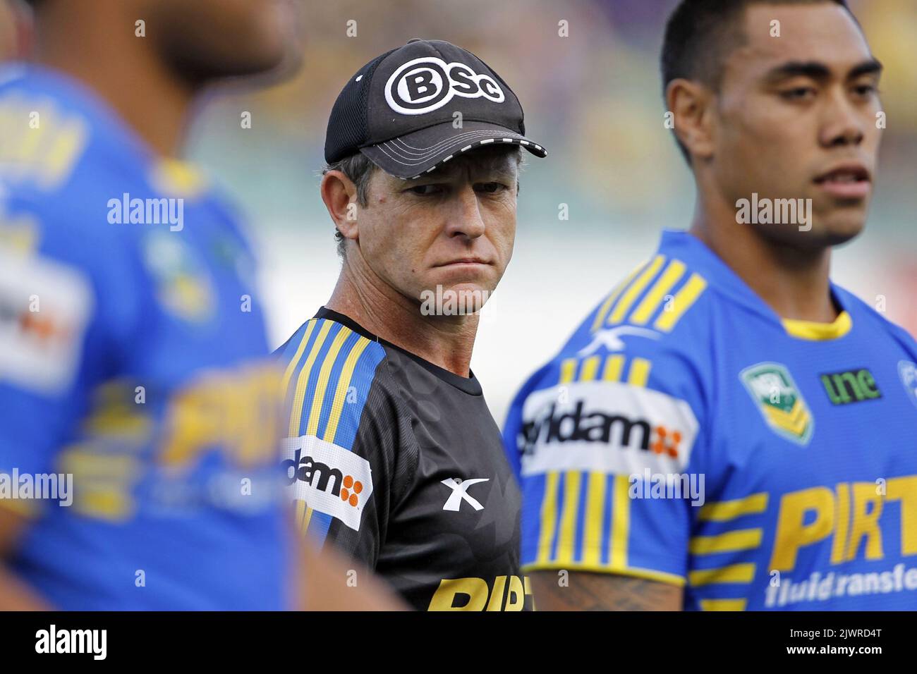 Eels Trainer Trent Elkin during the NRL Rugby League, Round 1 match ...