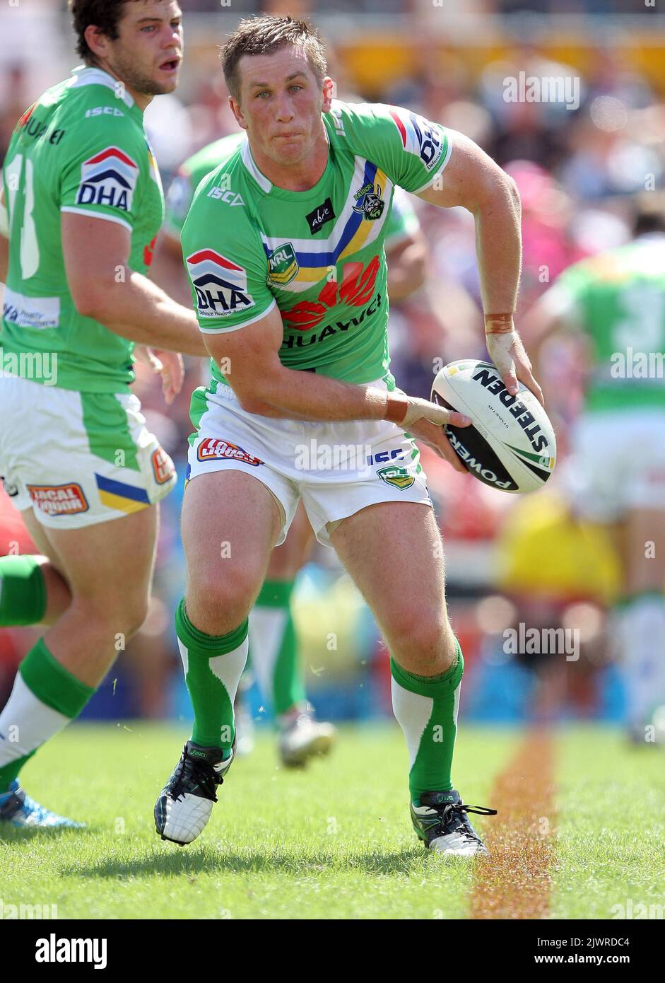 Josh McCrone in action during the NRL Round 1 match between Penrith ...