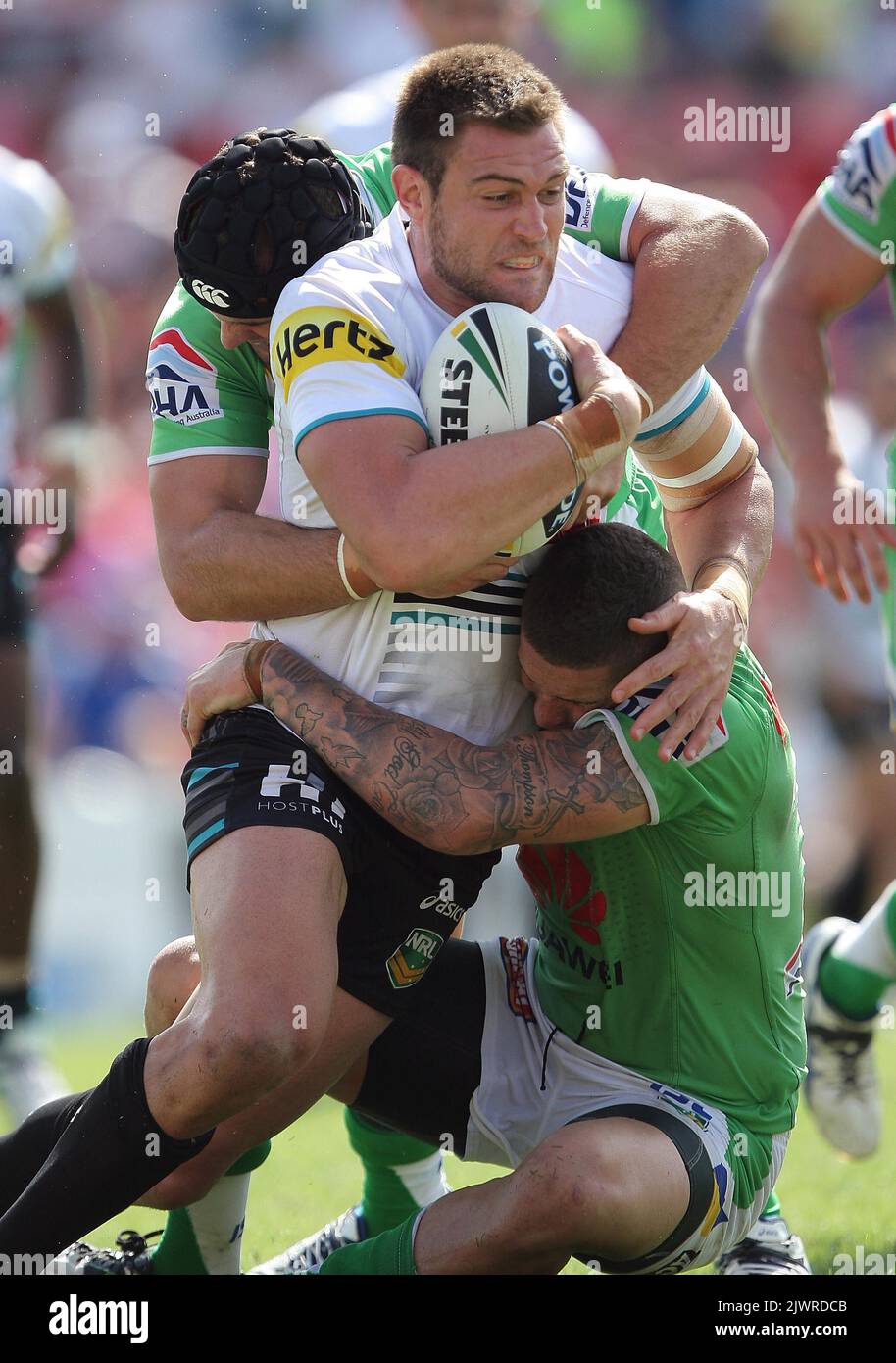 Tim Grant in action during the NRL Round 1 match between Penrith ...