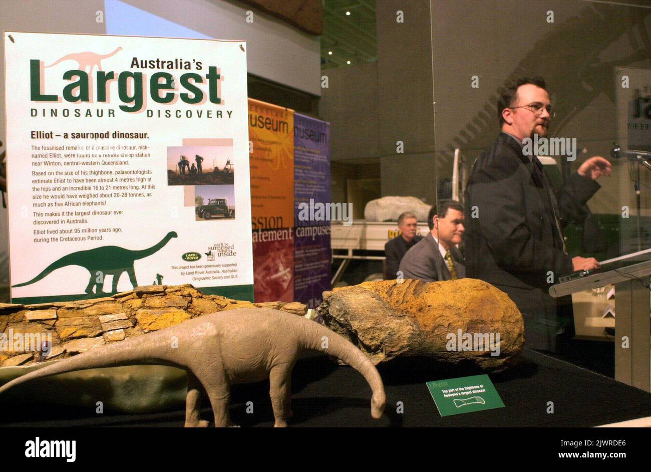 PA PHOTOS/AAP - UK USE ONLY: Brisbane. Scott Hucknull, palaeontologist ...