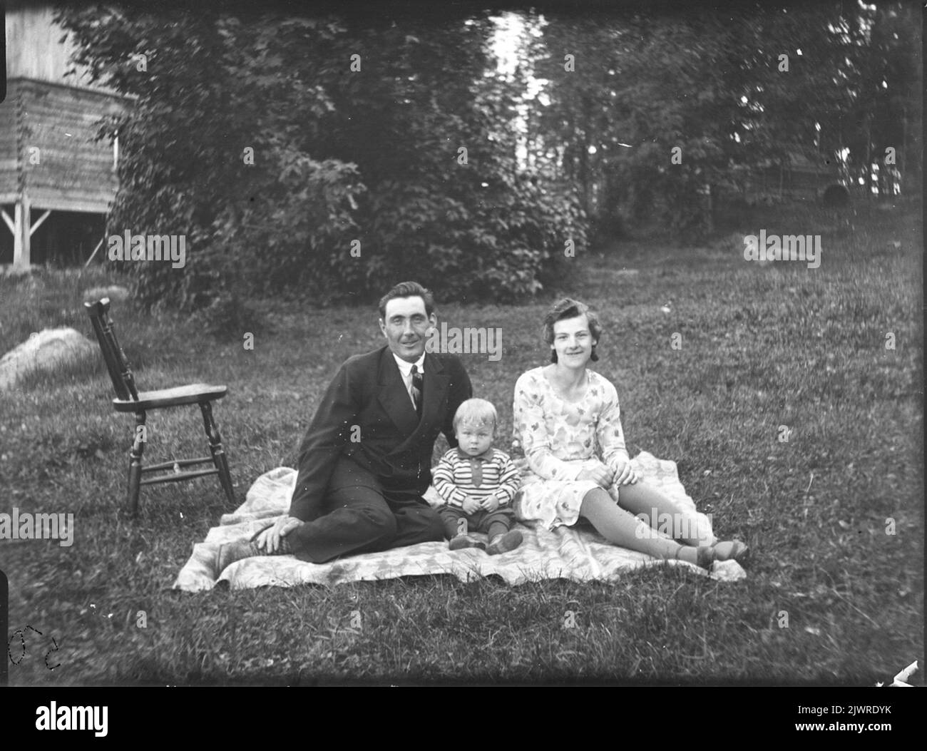 Unknown family. Okänd familj Stock Photo - Alamy