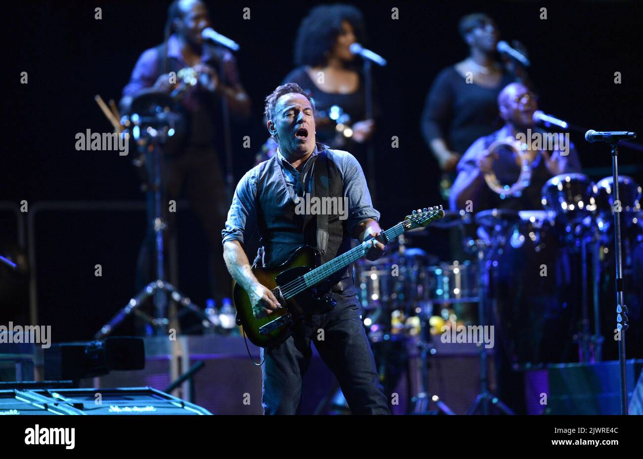 American rock legend Bruce Springsteen performs at the opening night of ...