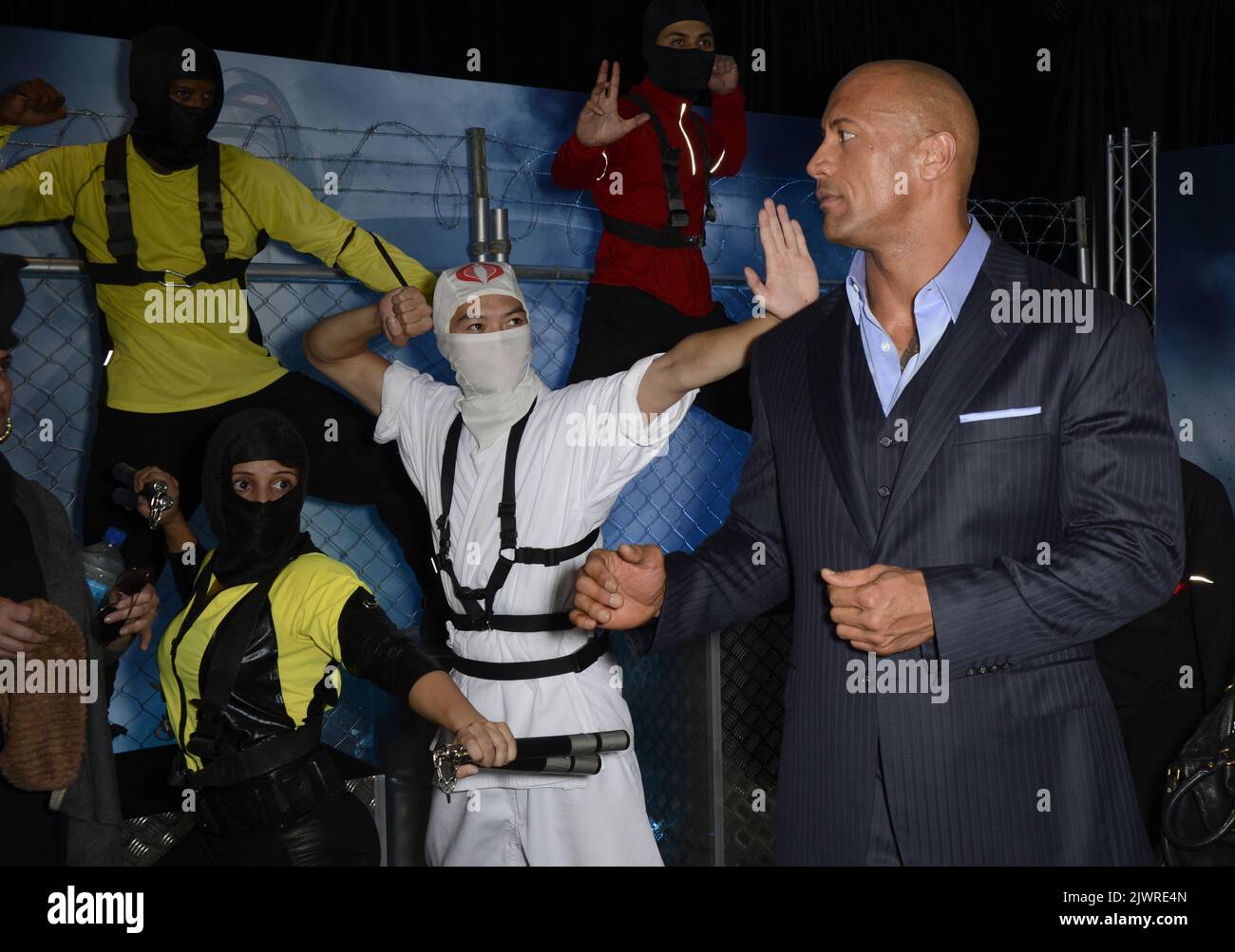 American actor and wrestler Dwayne 'The Rock' Johnson at the GI Joe ...