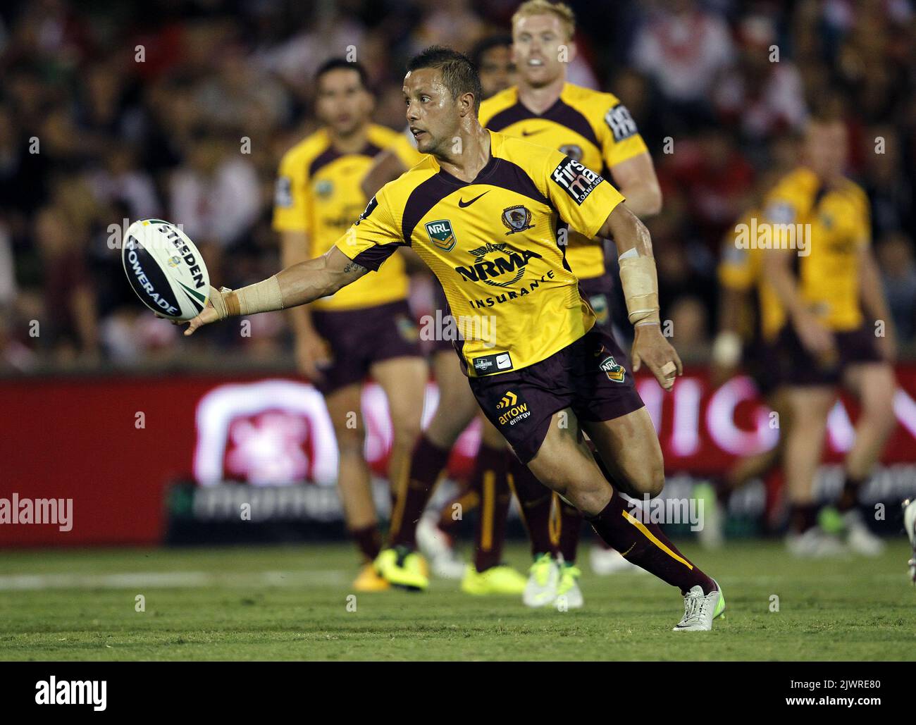 Scott Prince in action during the NRL Round 2 match between St George ...