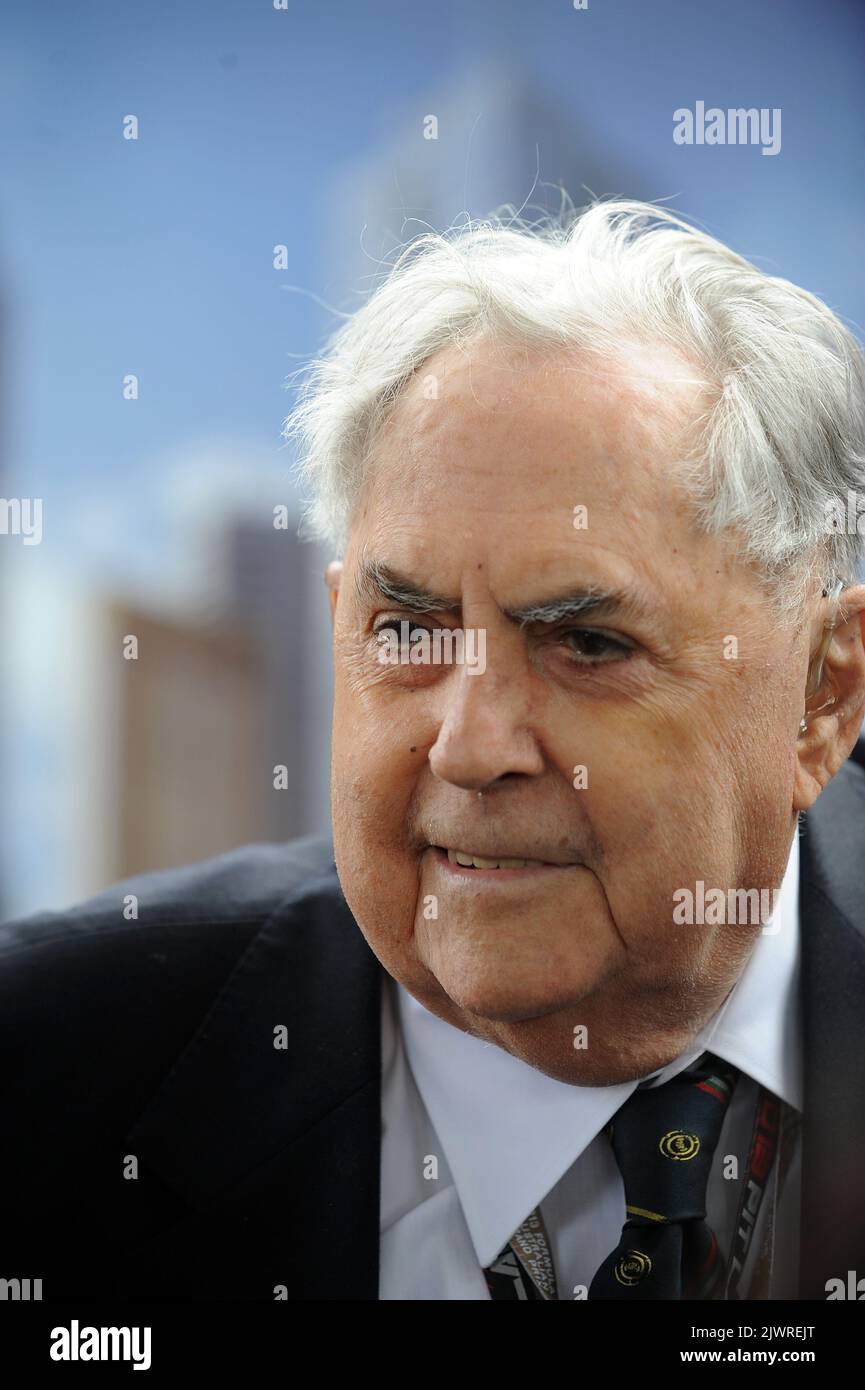 Legendary Australian F1 world champion driver Sir Jack Brabham attends ...