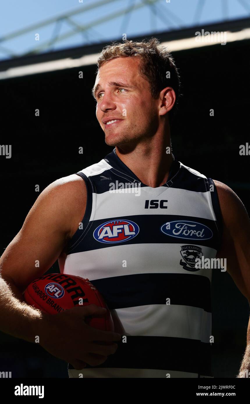 Joel Selwood captain of the Geelong Cats poses for a photo during the ...