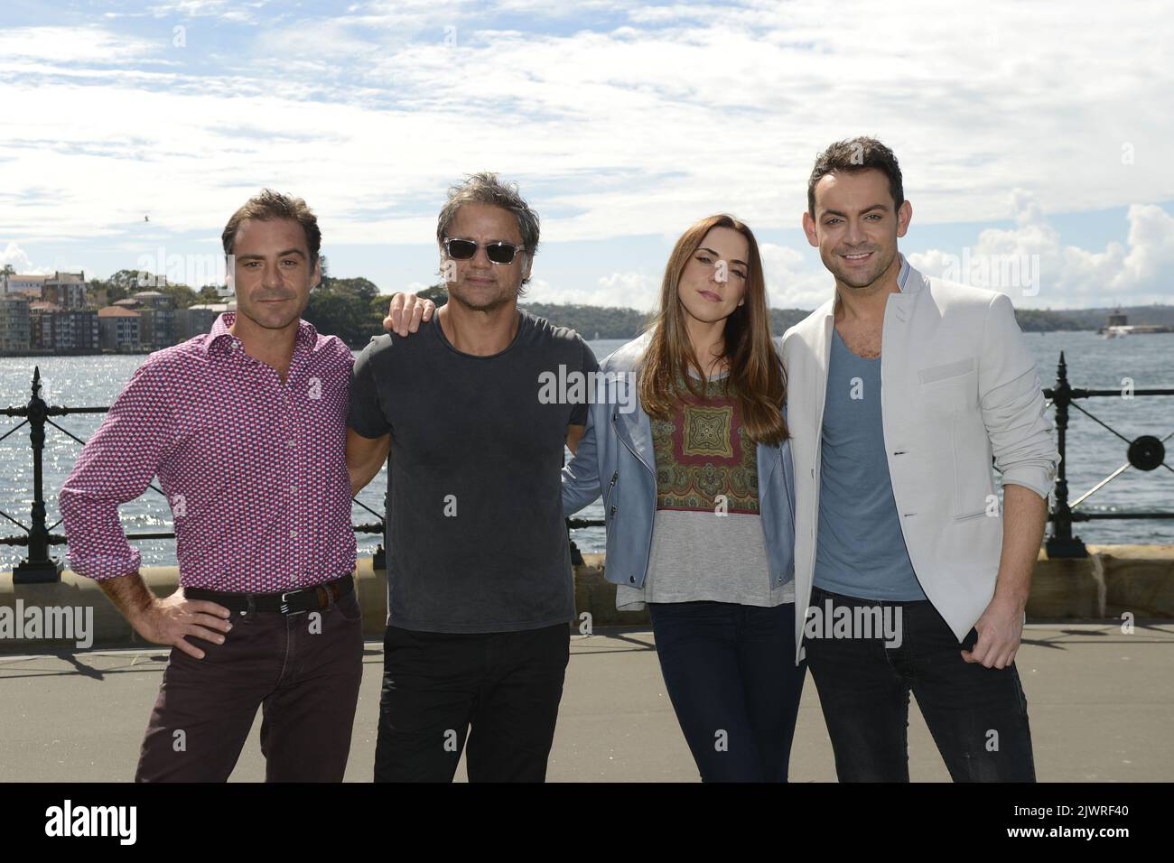 The cast of the new production of Jesus Christ Superstar (left to right ...