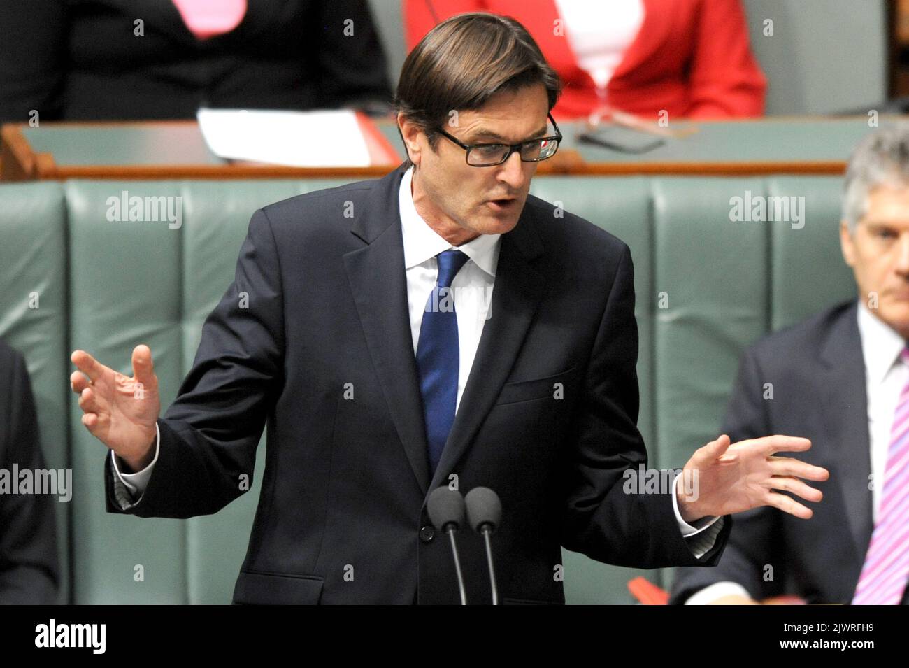 Climate change minister Greg Combet speaking during House of ...