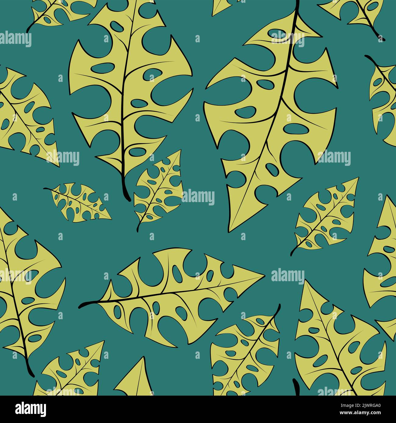 Green leaf pattern texture abstract background. Green tropical leaves ...