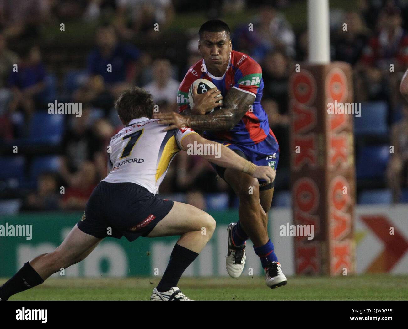 David Fa'alogo in his comeback game during the NRL Round 3 match ...