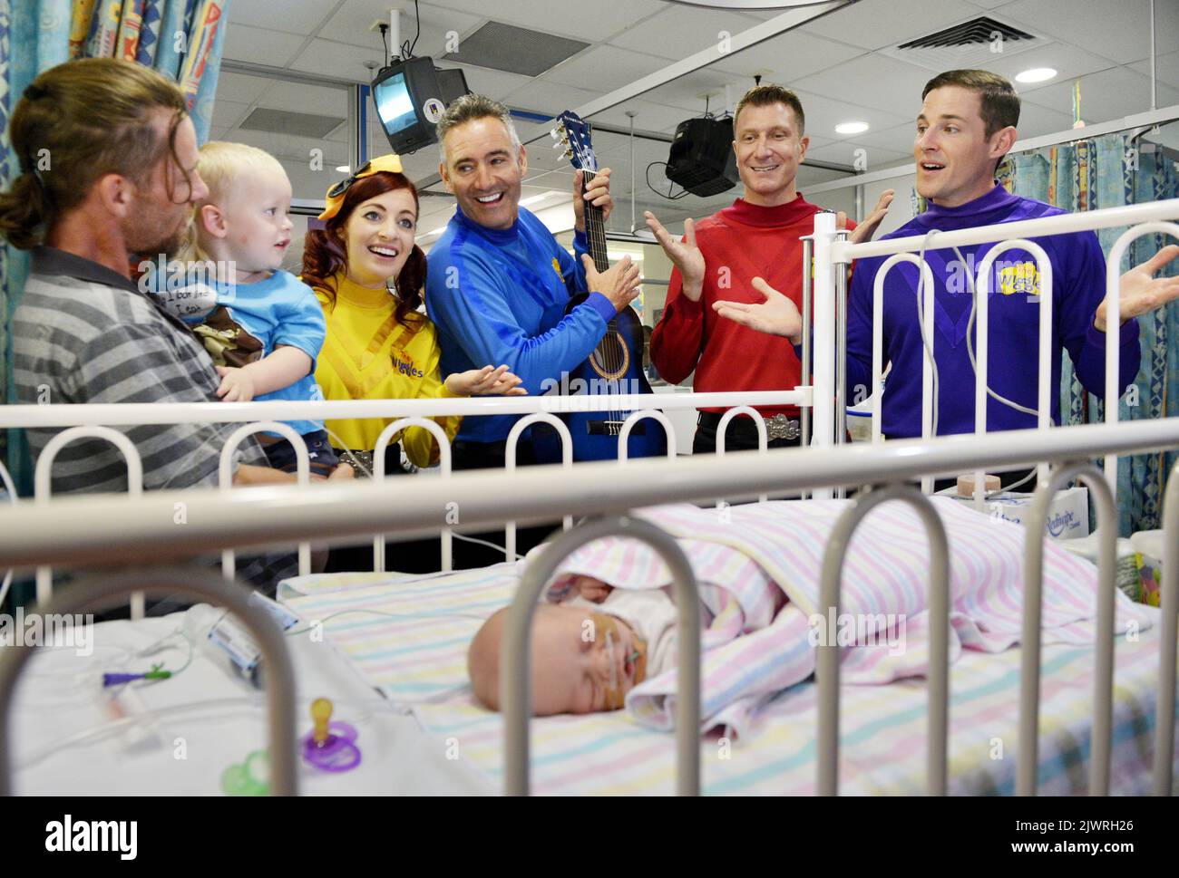 Australian children's performers The Wiggles visit William and Oscar ...
