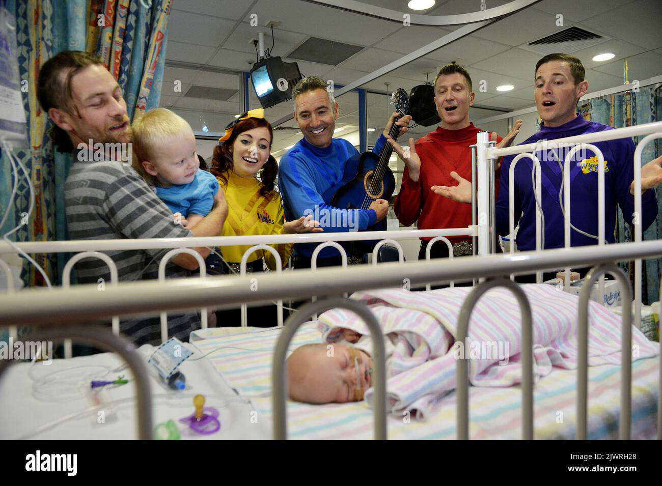 Australian children's performers The Wiggles visit William and Oscar ...