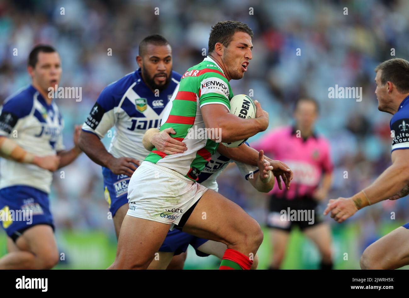 Sam Burgess during the round 4 NRL match between the Canterbury ...