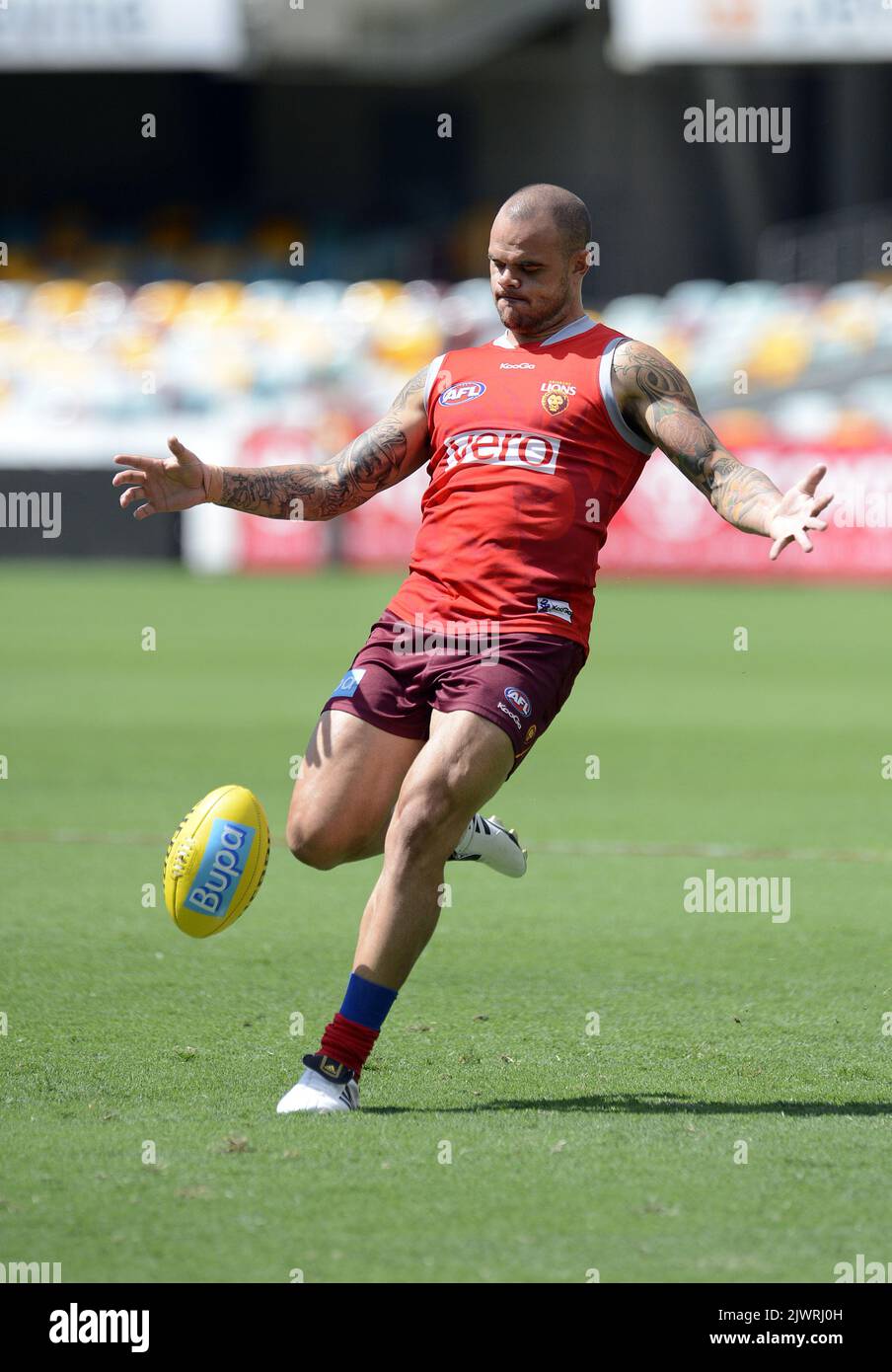 Brisbane Lions player Ash McGrath during training in Brisbane, Friday ...