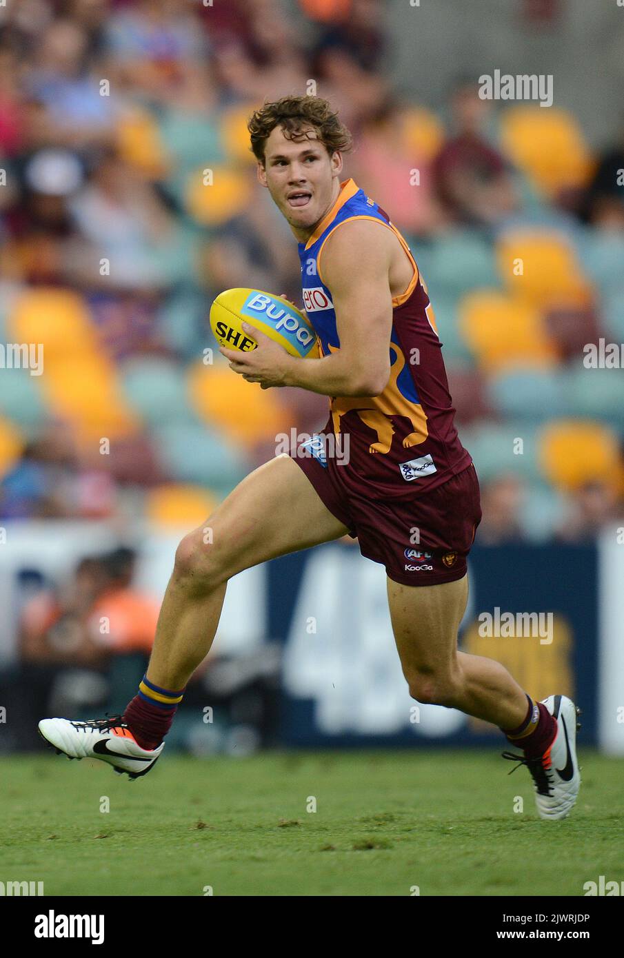 Lions' player Jack Redden looks on during the round 2 AFL match between ...
