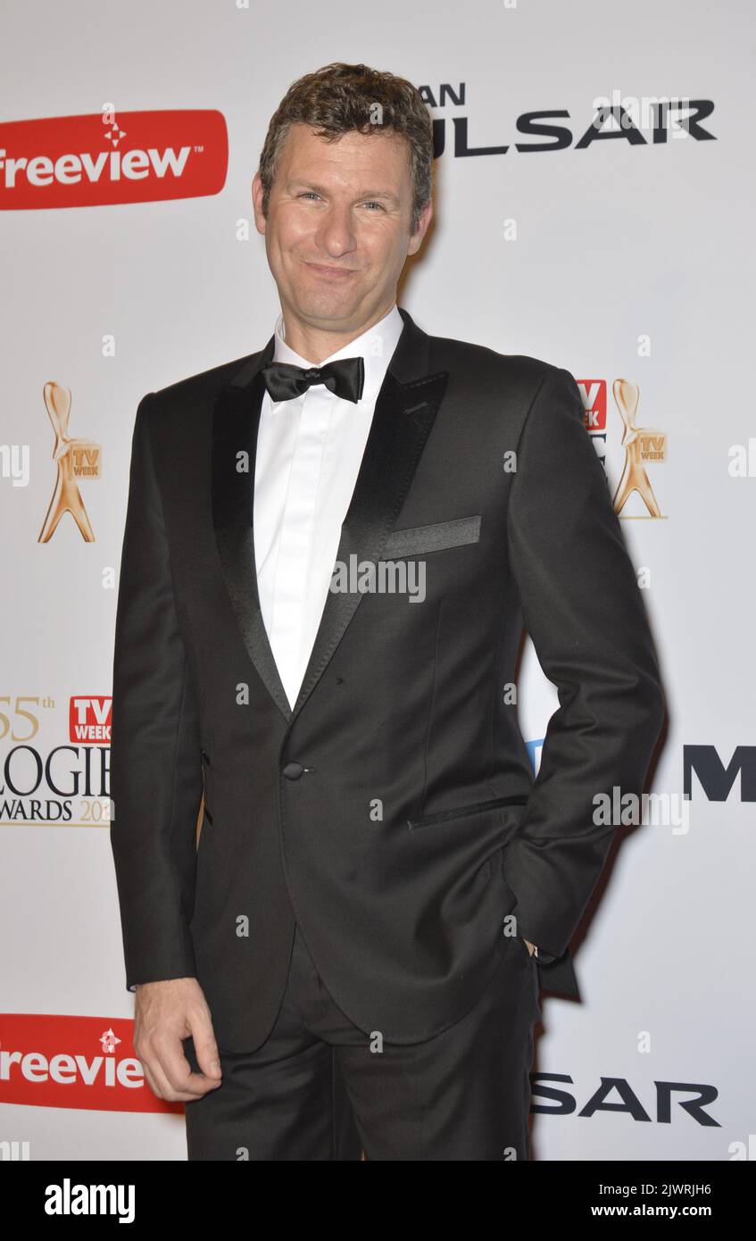 Adam Hills at the 2013 Logie Awards in Melbourne, Sunday, April 7, 2013 ...