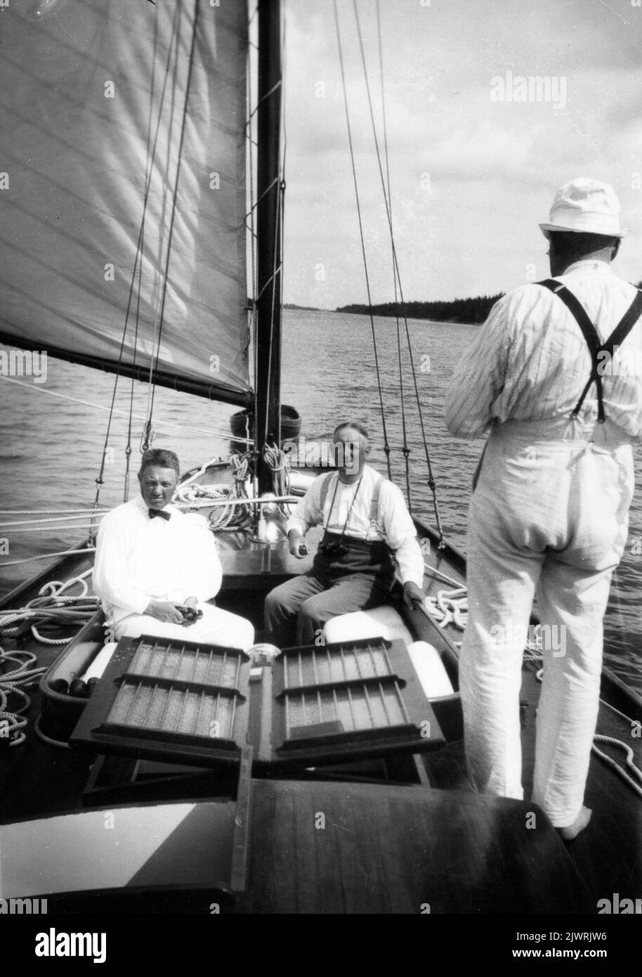 Ingvor, "Werner Bengtzon, Carl Norenberg (at the helm) and Jos. A ...