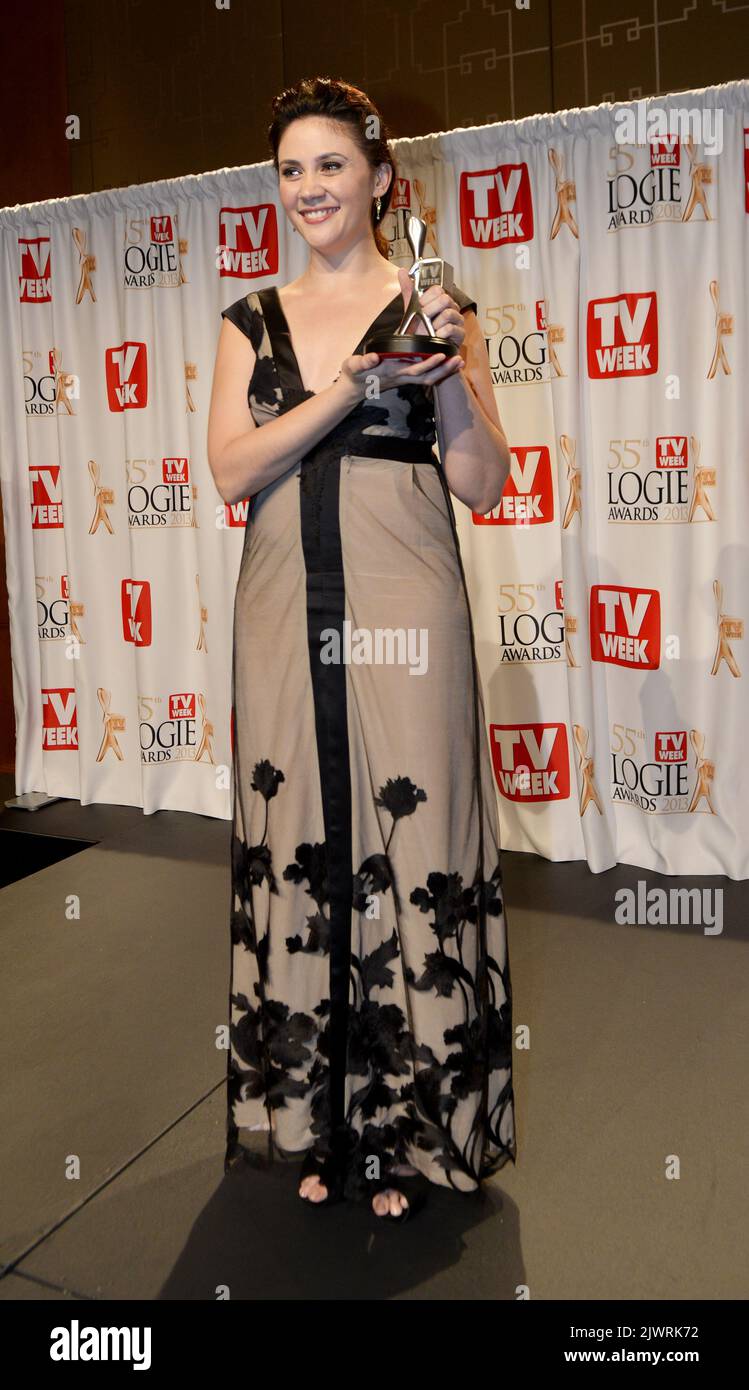 Shari Sebbens with her Graham Kennedy Award for Most Outstanding New ...