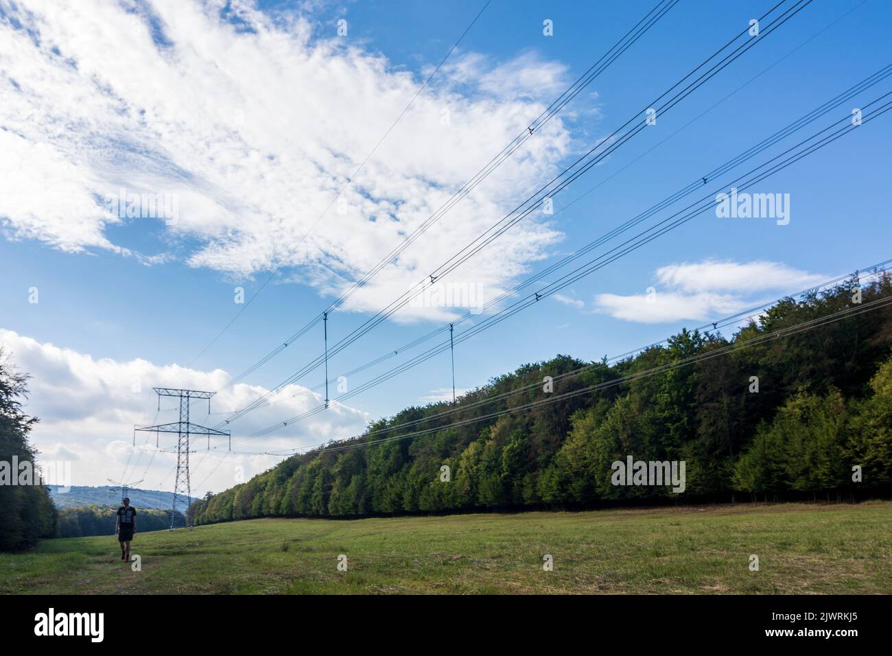 Forest of pylons hi-res stock photography and images - Alamy
