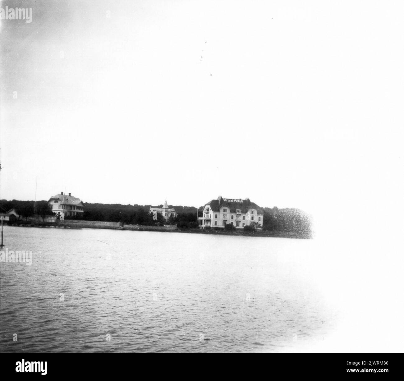 Beach building. Strandbebyggelse Stock Photo - Alamy
