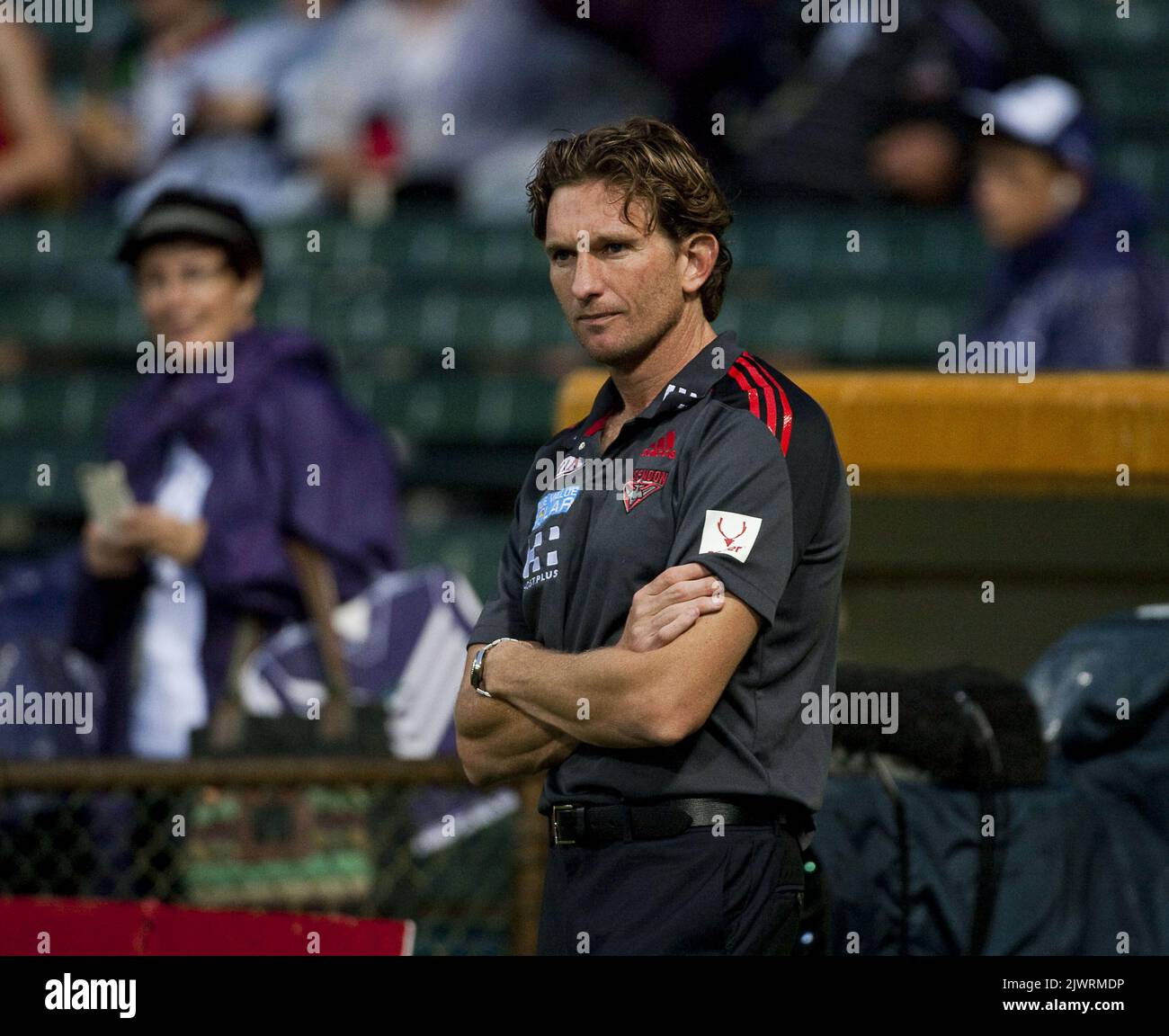 Essendon coach James Hird before the round three AFL match between ...