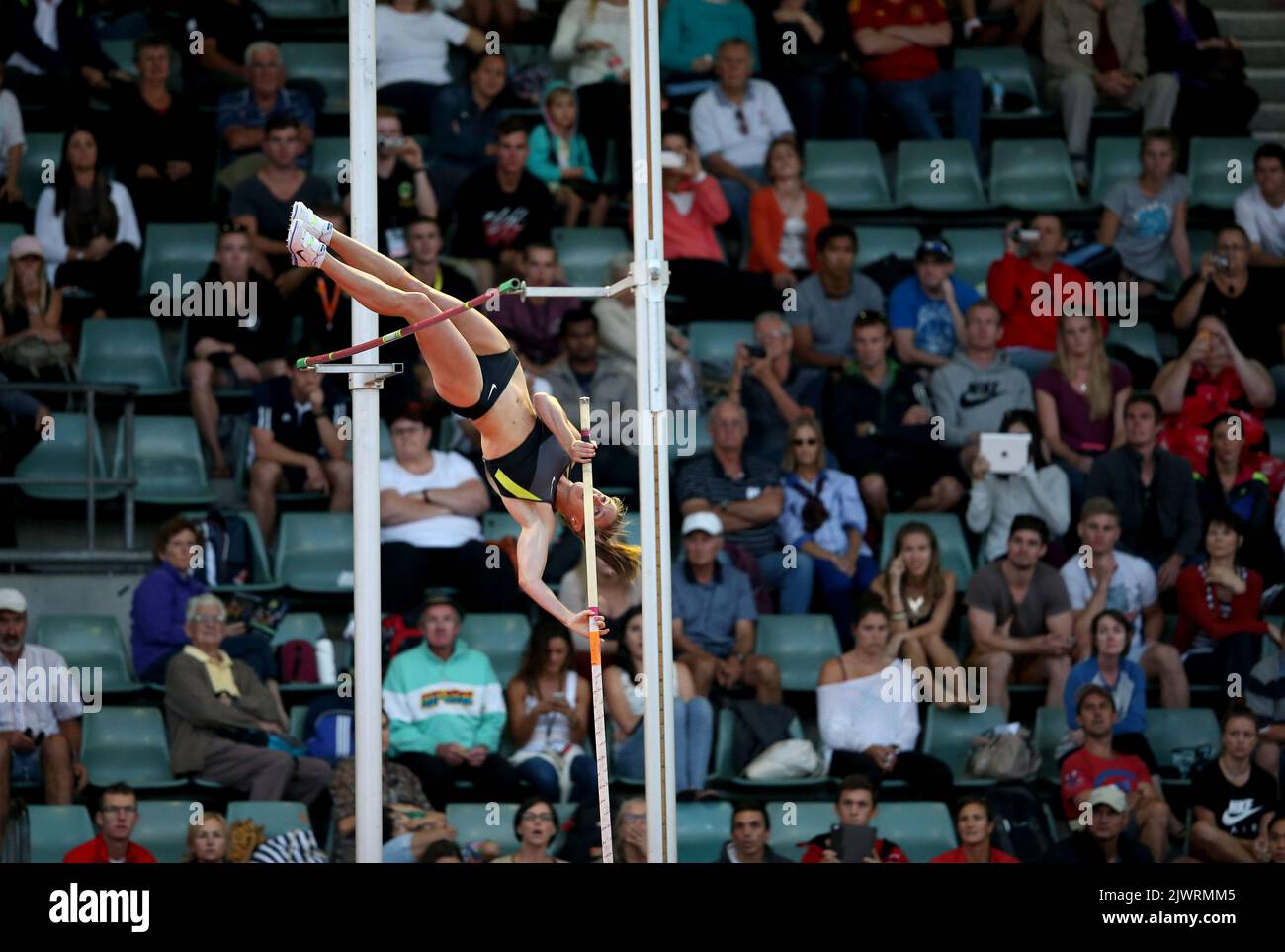 Alana Boyd winner of the womens pole vault during the Australian ...