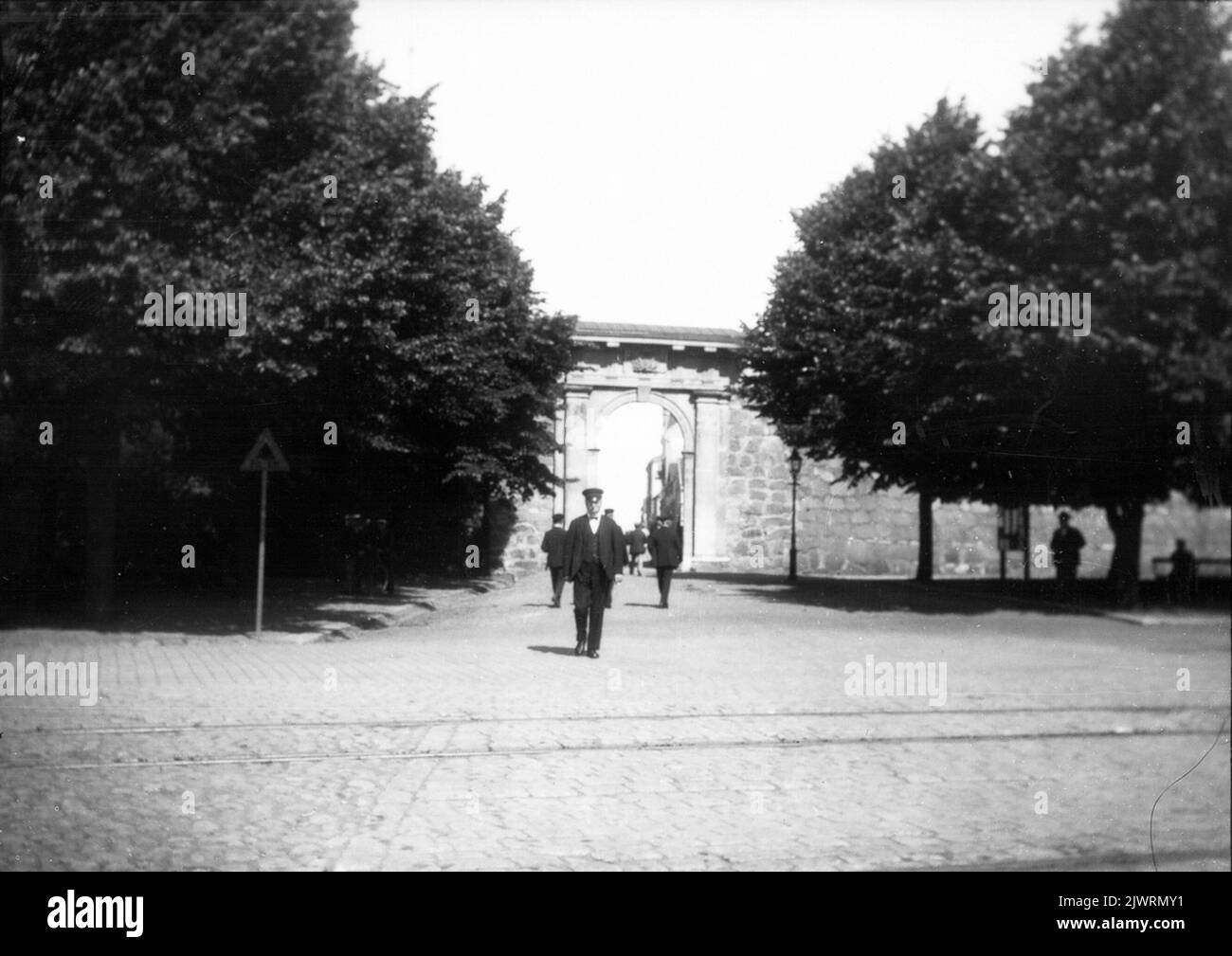 Kalmar, the gate "Cavalry". Kalmar, porten "Kavaljeren Stock Photo - Alamy