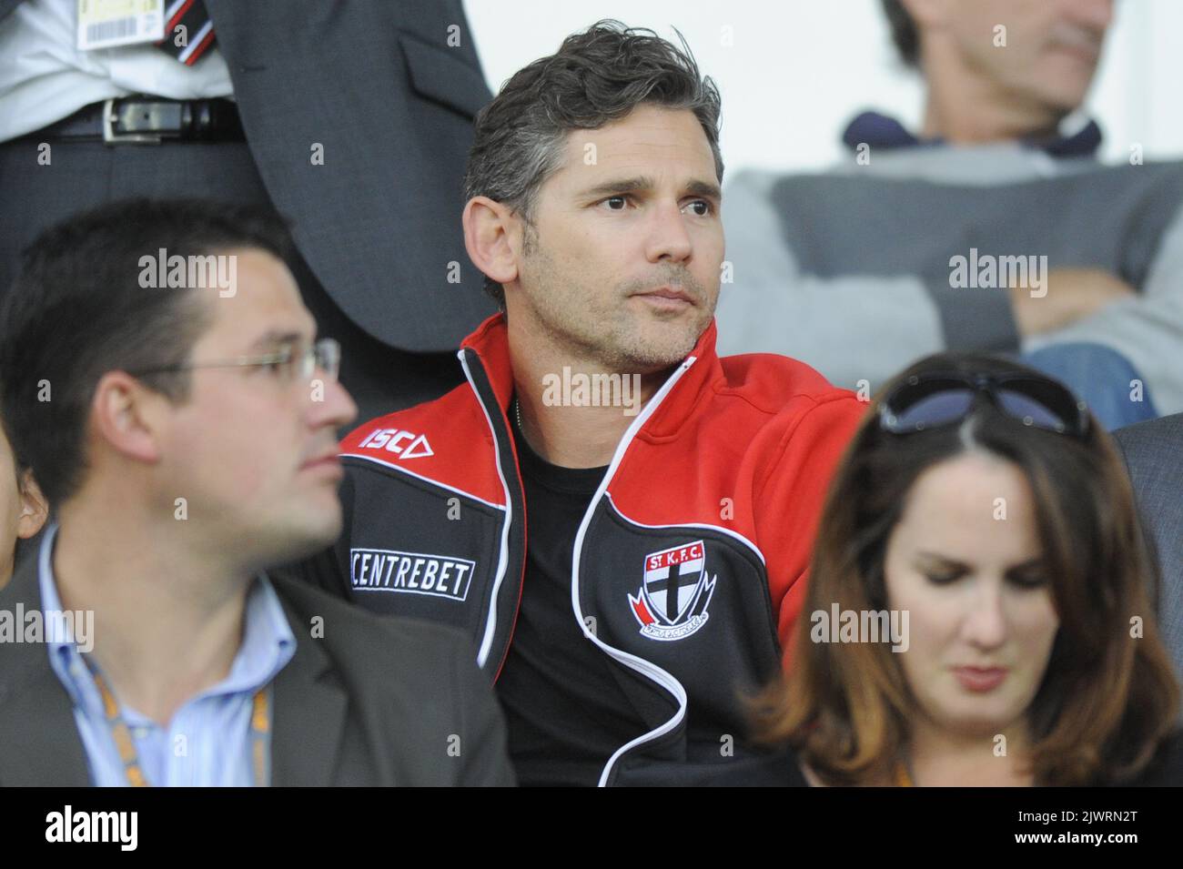 Australian actor Eric Bana follow round three AFL match between the ...