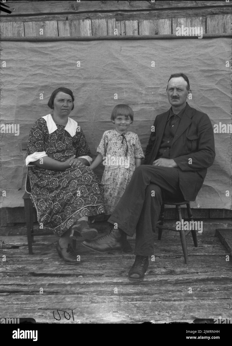 Unknown family. Okänd familj Stock Photo - Alamy