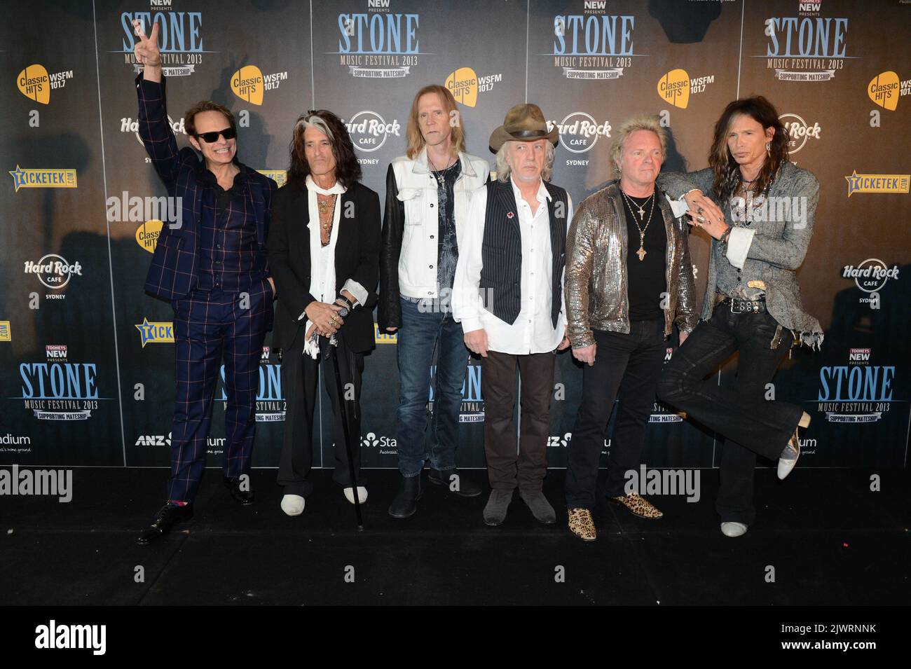 David Lee Roth from rock band Van Halen with the band members of ...