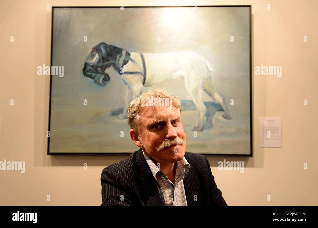 Gallipoli Art Prize 2013 winner Peter Wegner with his winning painting ...