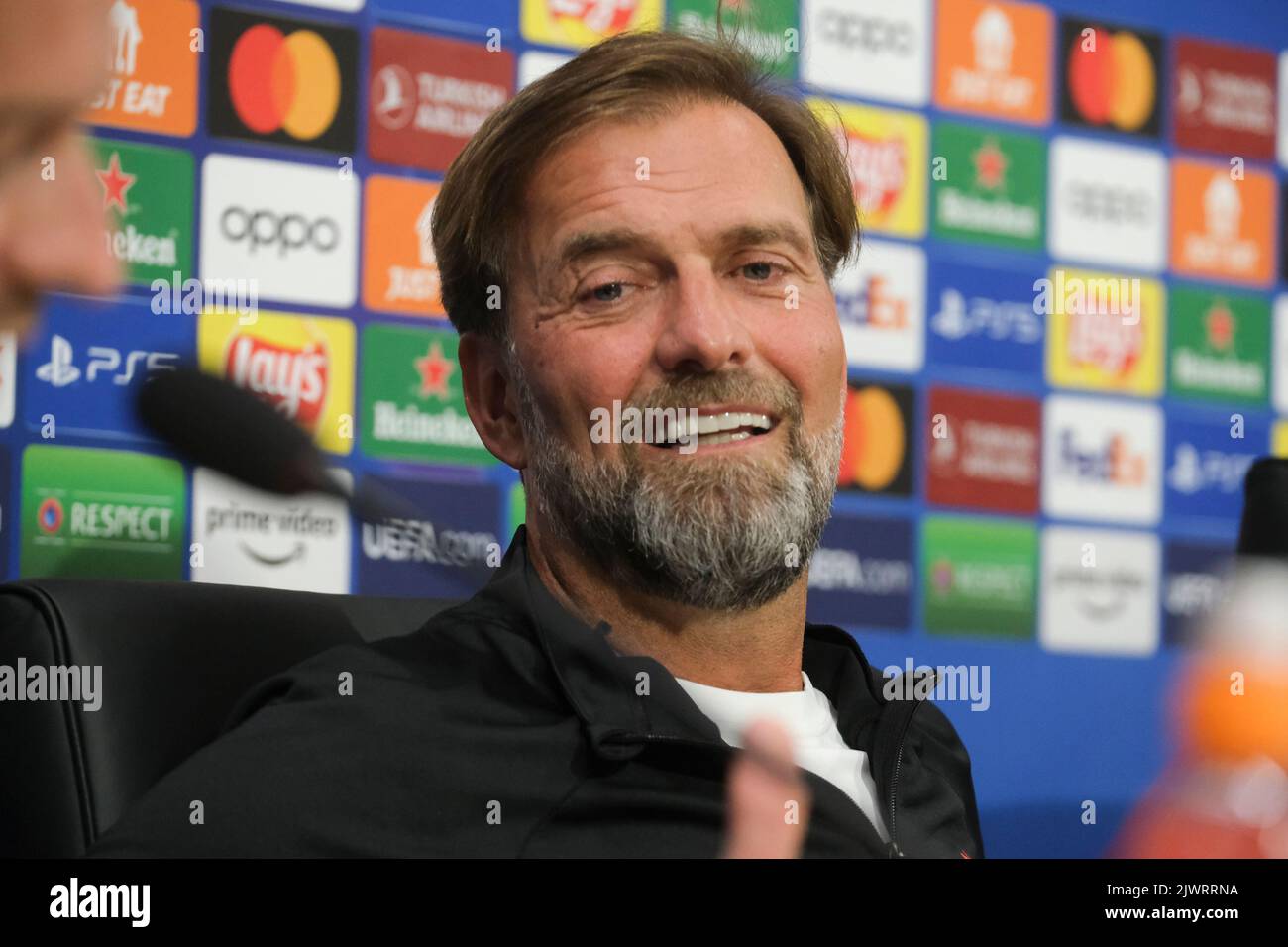 Liverpool's German coach Jurgen Klopp During press conference Liverpool ...