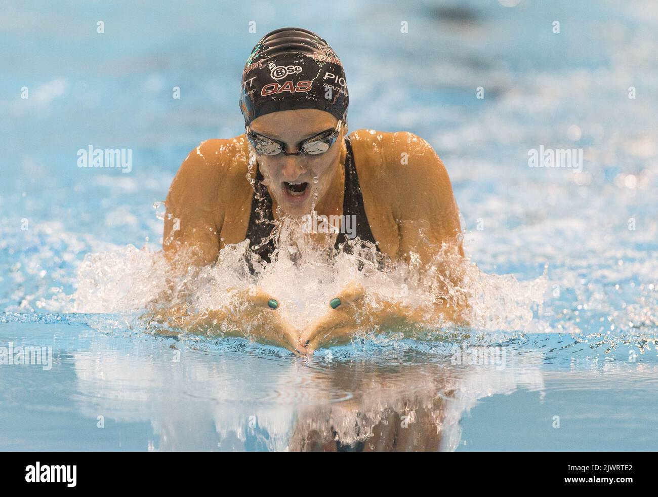 Leiston Pickett competes in the Women's 100m Breaststroke final on Day ...