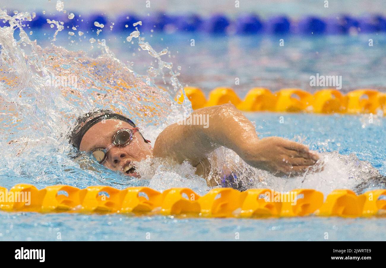 Chelsea Gubecka competes in the Women's 1500m Freestyle final on Day 3 ...