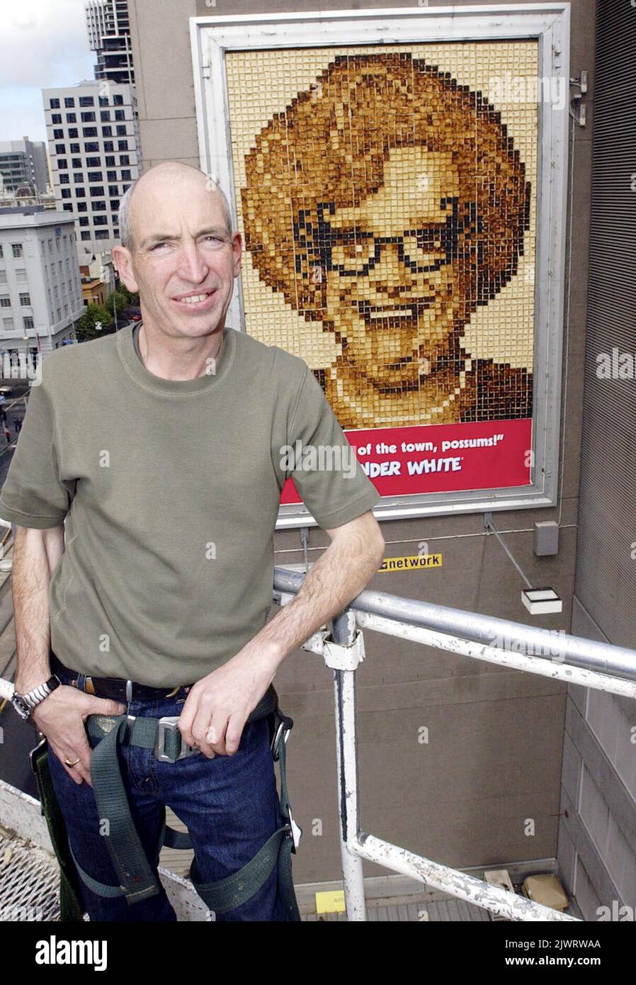 PA PHOTOS/AAP - UK USE ONLY : Installation artist Maurice Bennett poses ...