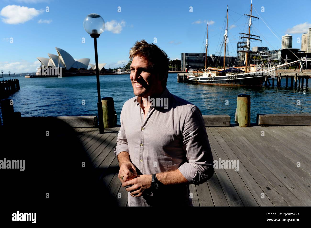 Australian chef Curtis Stone poses for photographs in Sydney, Monday ...
