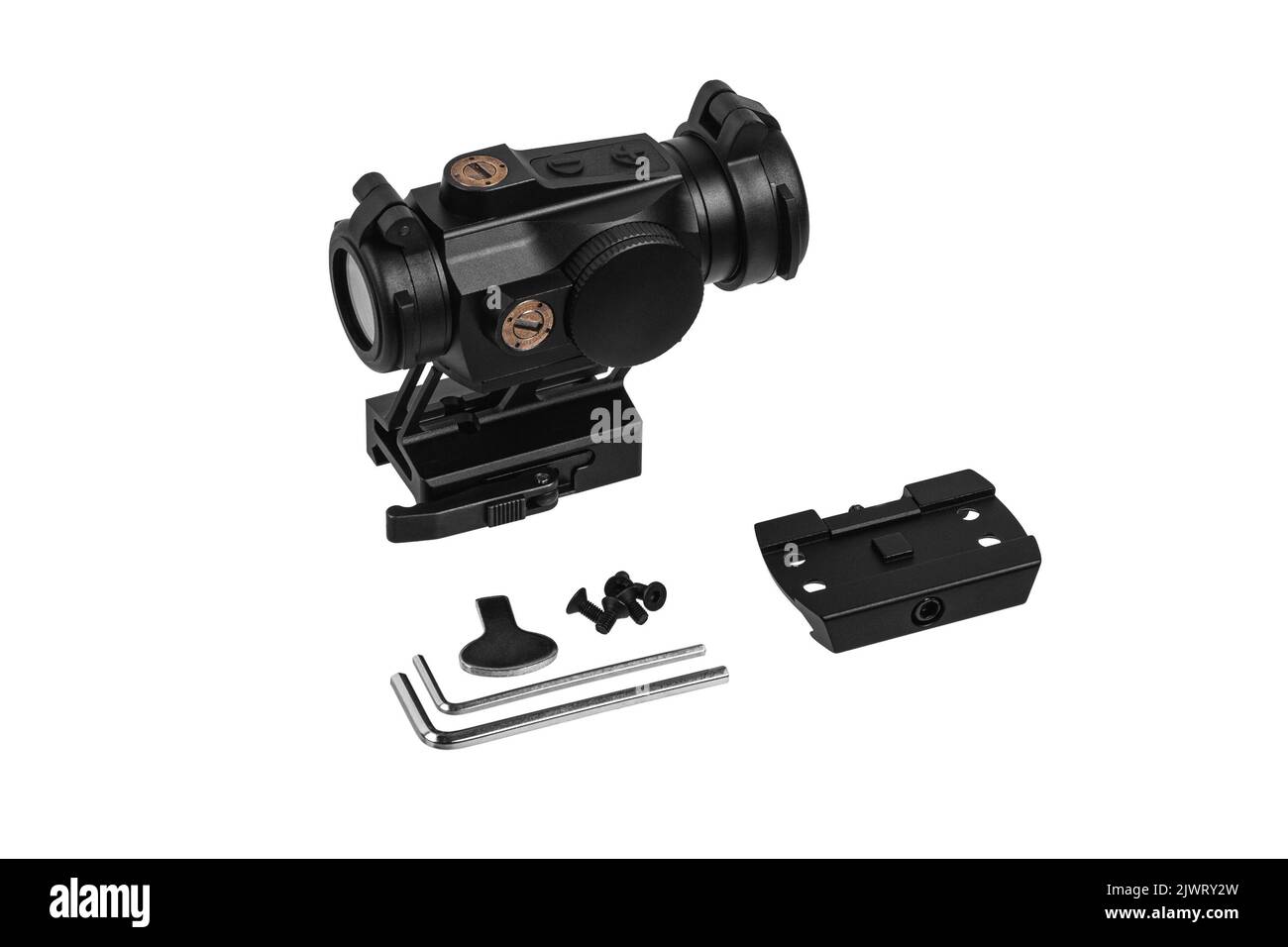 Modern optical collimator sight. Aiming device for shooting at short ...