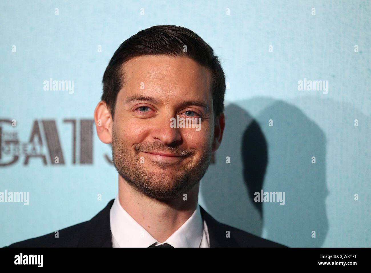 Tobey Maguire arrives at the premiere of The Great Gatsby in Sydney on ...