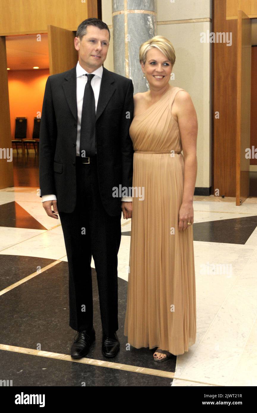 Tanya and Michael Plibersek arrive for the Midwinter Ball at Parliament ...
