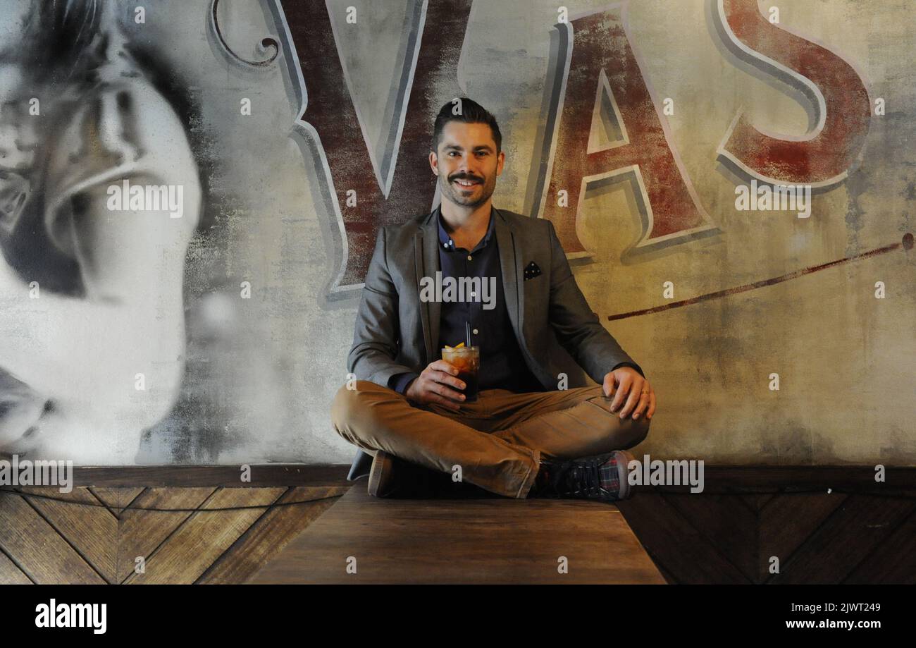 Bartender Luke Ashton at the Vasco bar in Sydney's Surry Hills ...